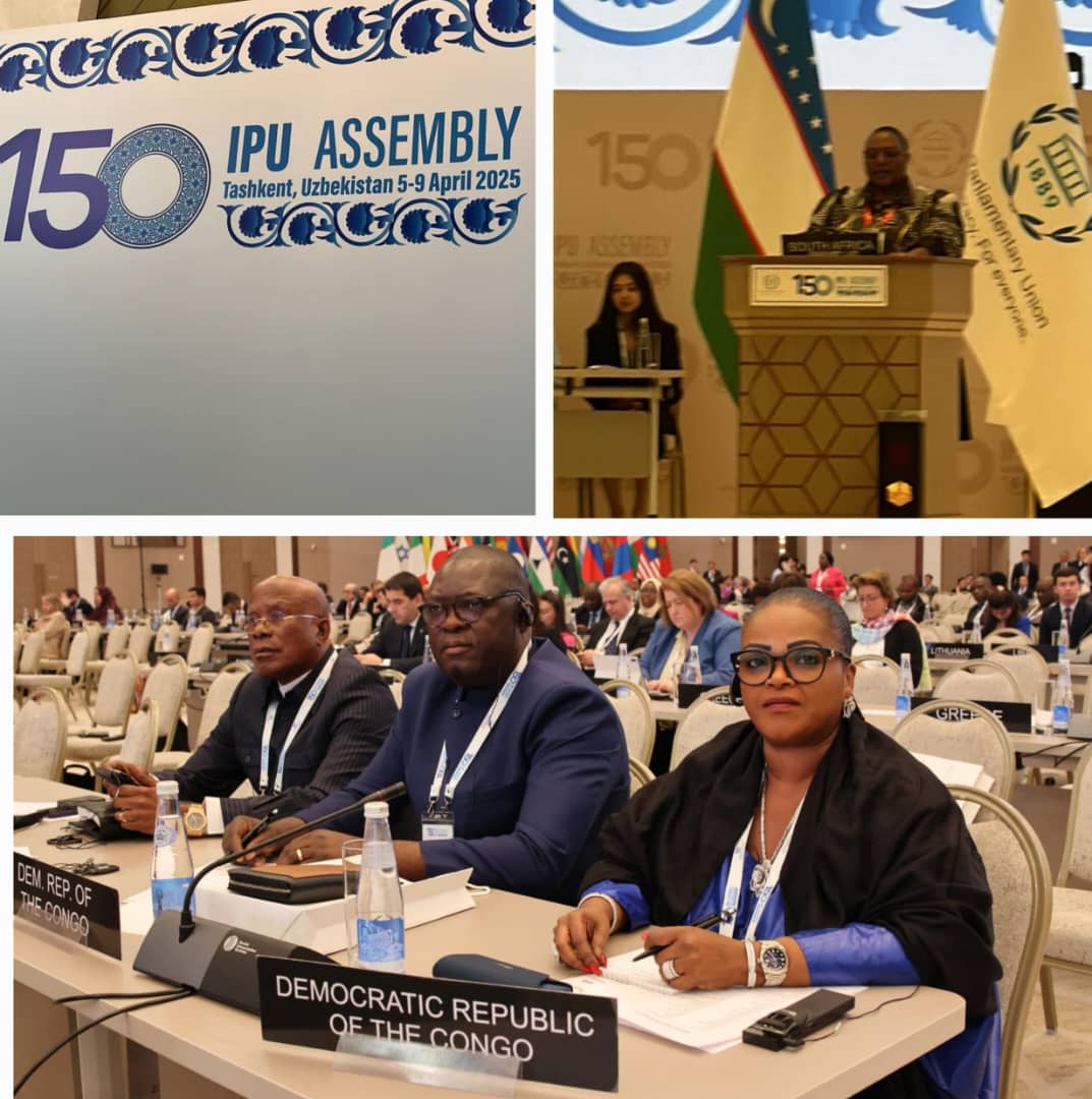 Union interparlementaire 2025 : La Sénatrice Carole Agito porte la voie de la RDC à la 150e ...
